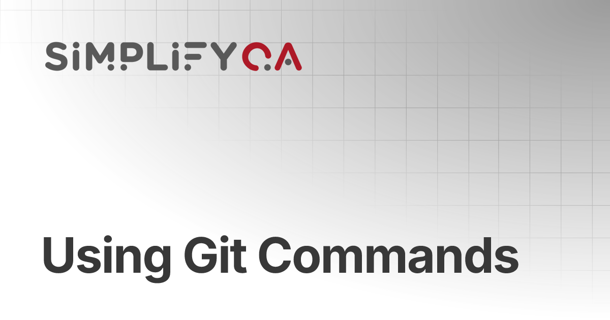 Using Git Commands Simplifyqa Help Doc 4745