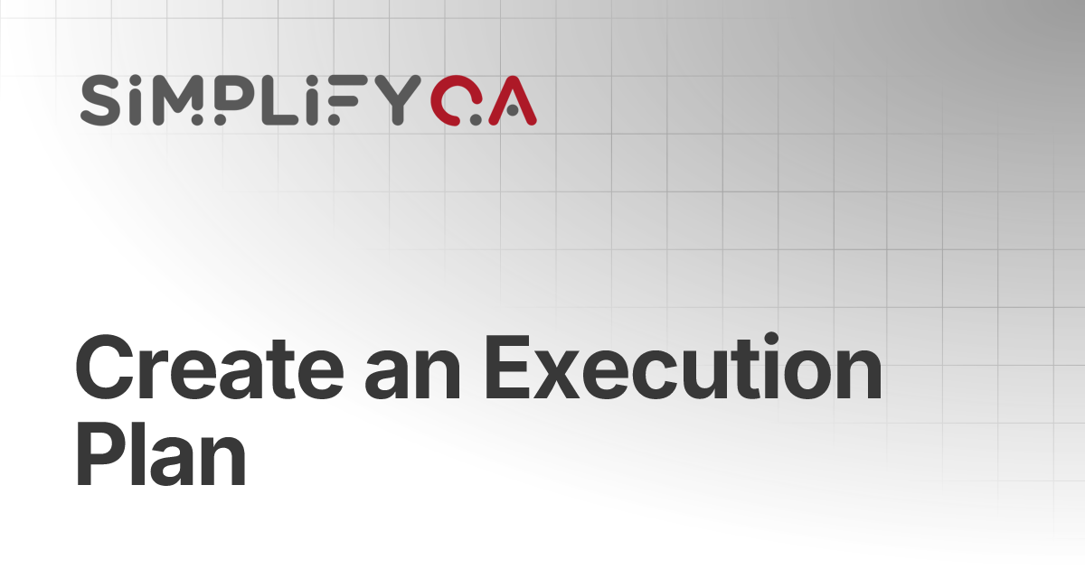 Create an Execution Plan | SimplifyQA Help Doc