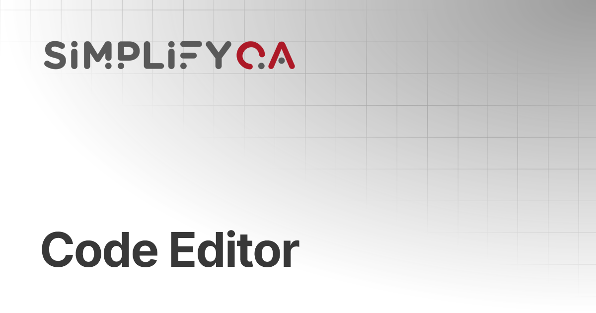 Code Editor Simplifyqa Help Doc 5673