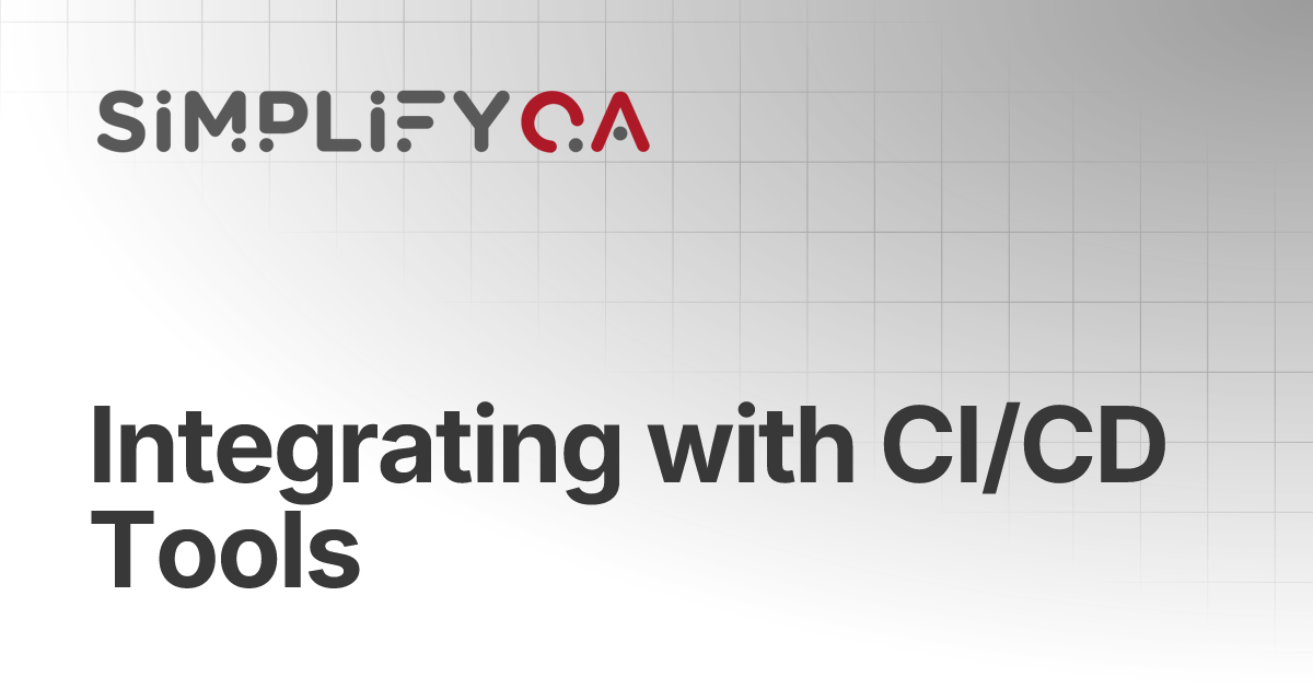 Integrating With Cicd Tools Simplifyqa Help Doc 8720
