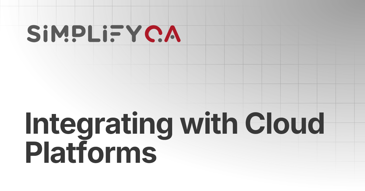Integrating With Cloud Platforms Simplifyqa Help Doc 0753