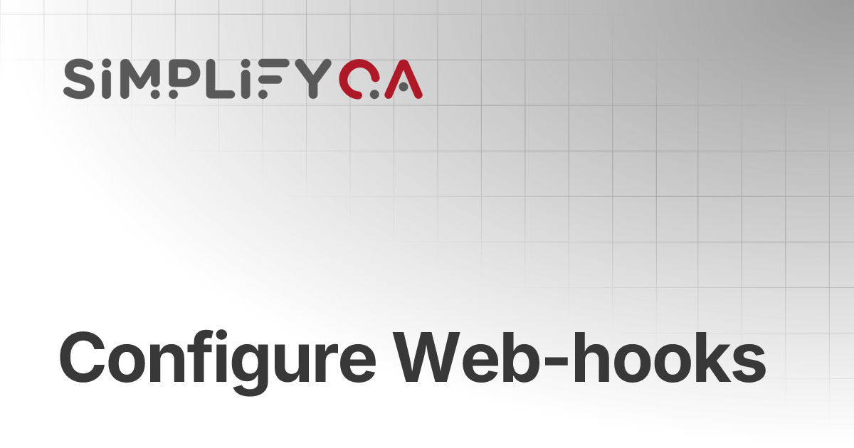 Configure Web Hooks Simplifyqa Help Doc 7561