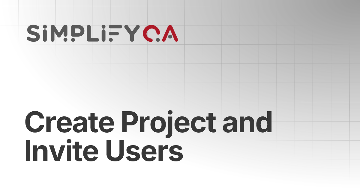 Create Project And Invite Users Simplifyqa Help Doc 6394